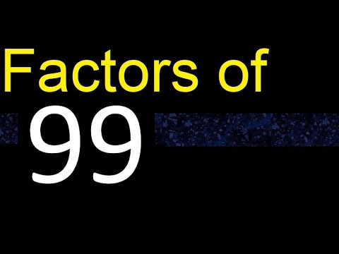 factors of 99 , how to find factors of an integer, dividers of . quick method trick fast