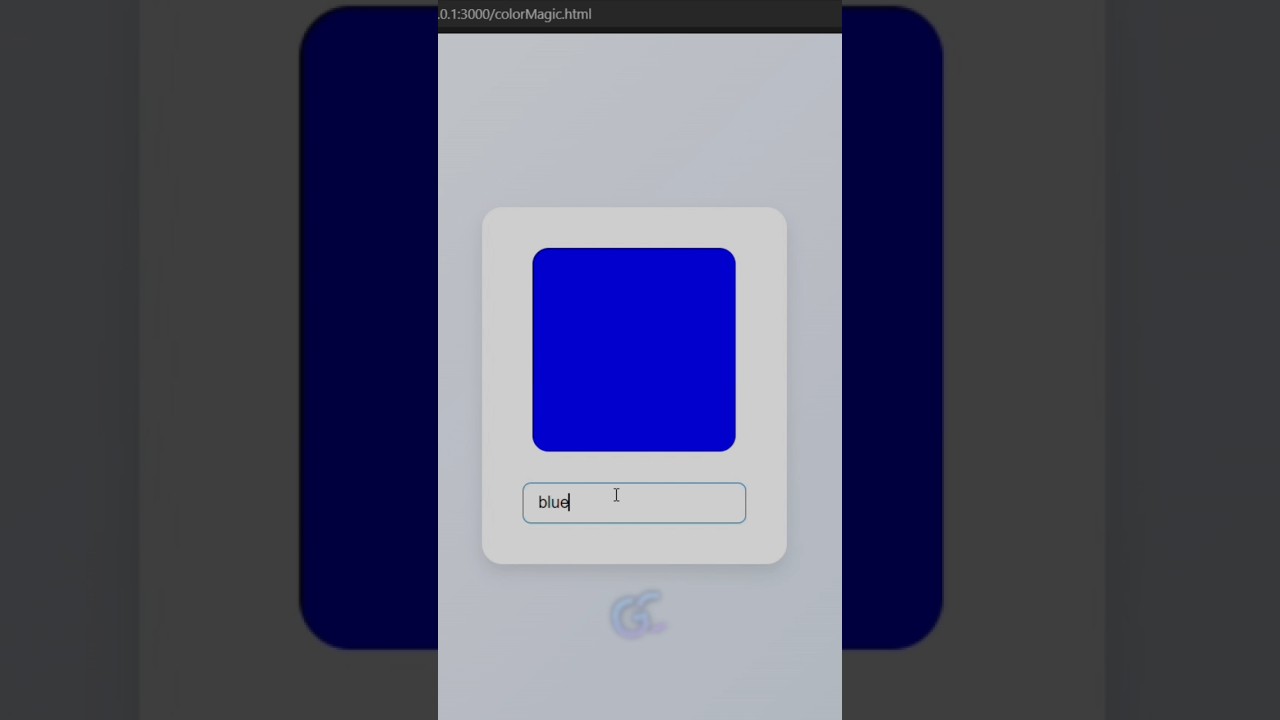 Type a Color & Watch the Magic – Live HTML Box!