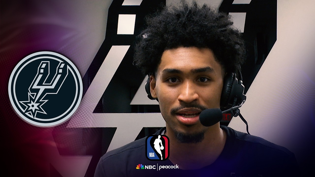 Dylan Harper filling all of the roles off the bench for Spurs against Timberwolves | NBA on NBC