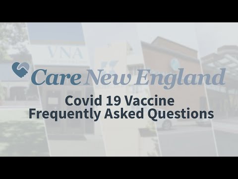 Vaccine FAQ's Answered by Care New England