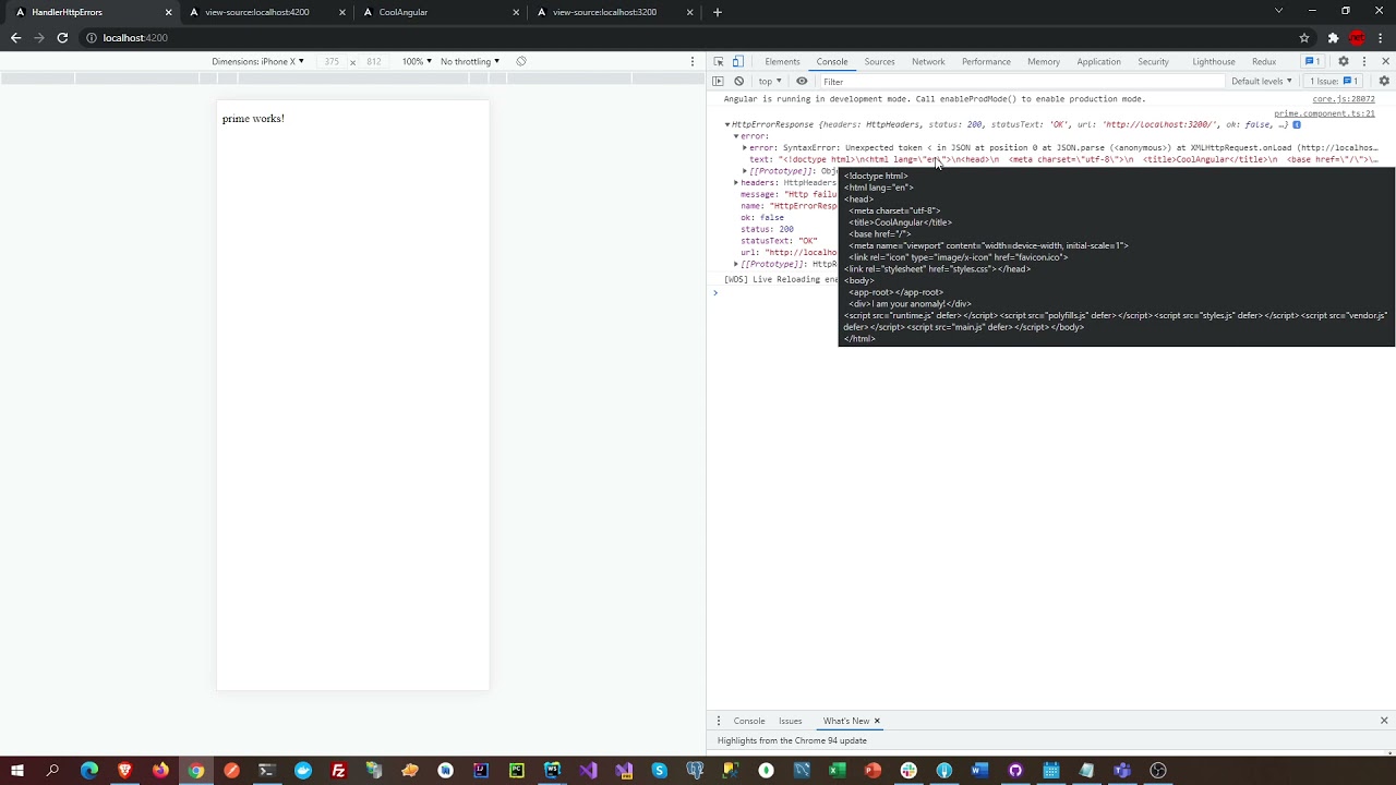 Angular with an API that responds 200 instead of Http Errors