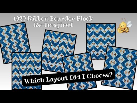 1929 Ribbon Border Block RE-IMAGINED: Discover Stunning Quilt Layouts!