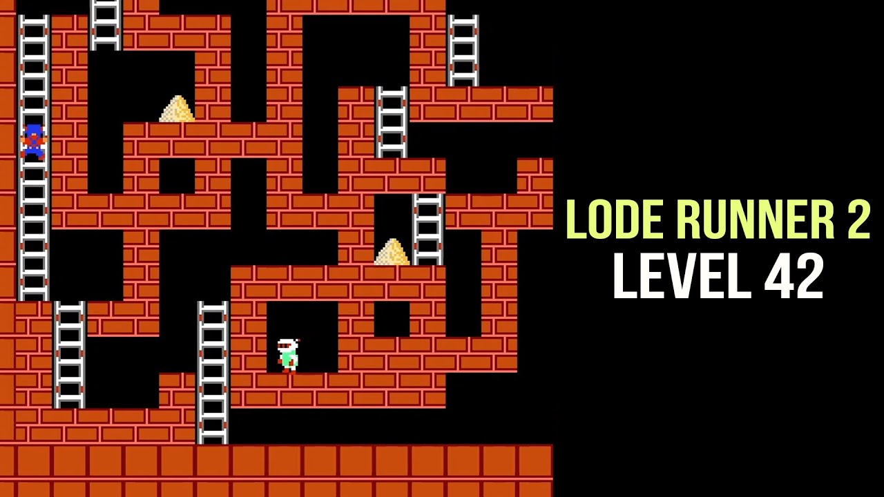 Lode Runner 2. Level 42. Nintendo (NES) Games