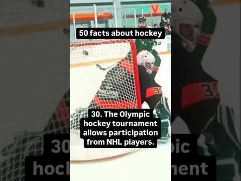 30. The Olympic hockey tournament allows participation from NHL players.