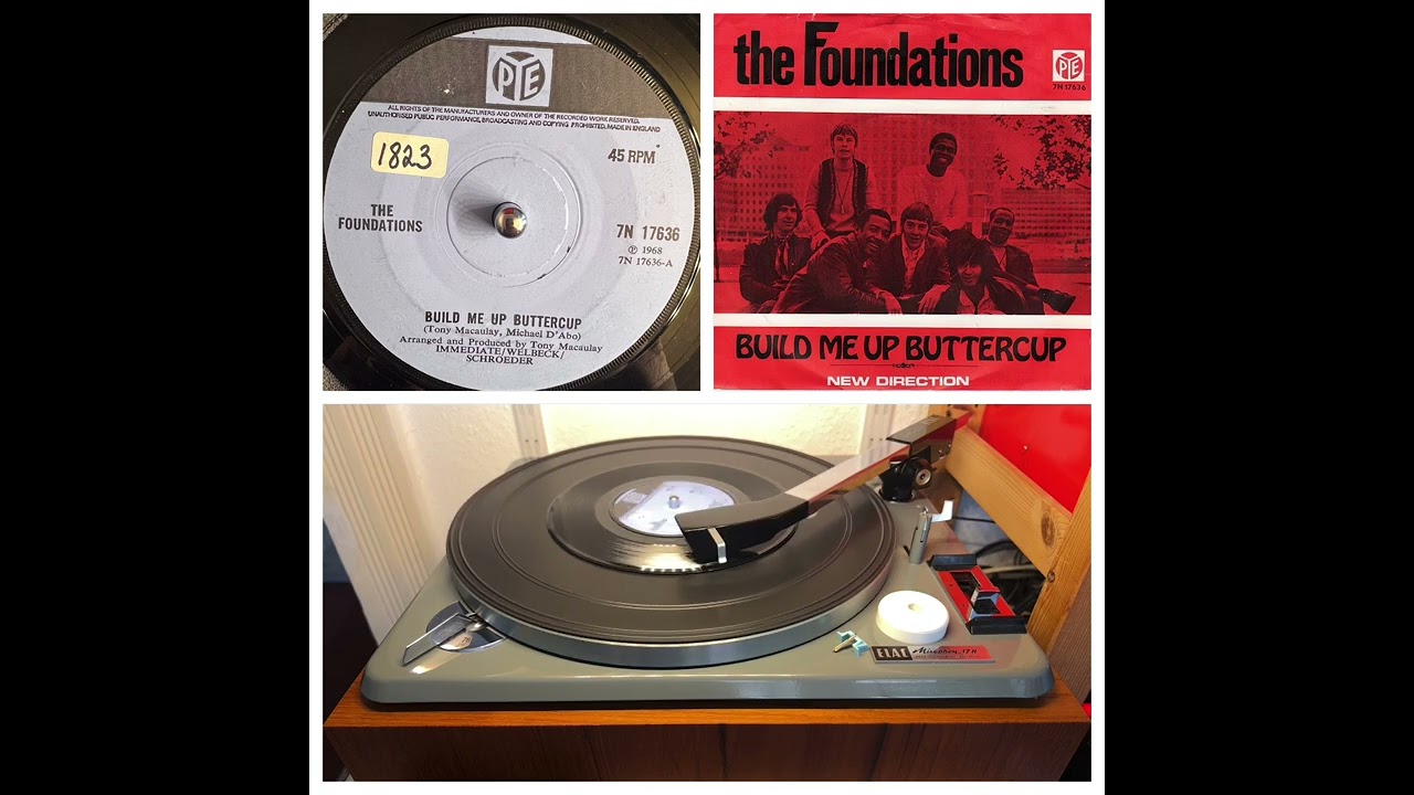 The Foundations: Build Me Up Buttercup, 1968 (PYE 7N 17636) Pop Rock 7“ 45 RPM Vinyl single record