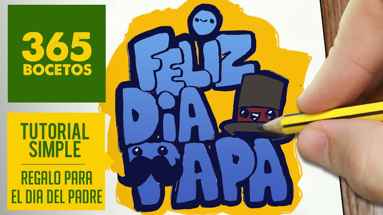 COMO DIBUJAR EL MEJOR REGALO PARA EL DIA DEL PADRE: Dibujo paso a paso facil en español