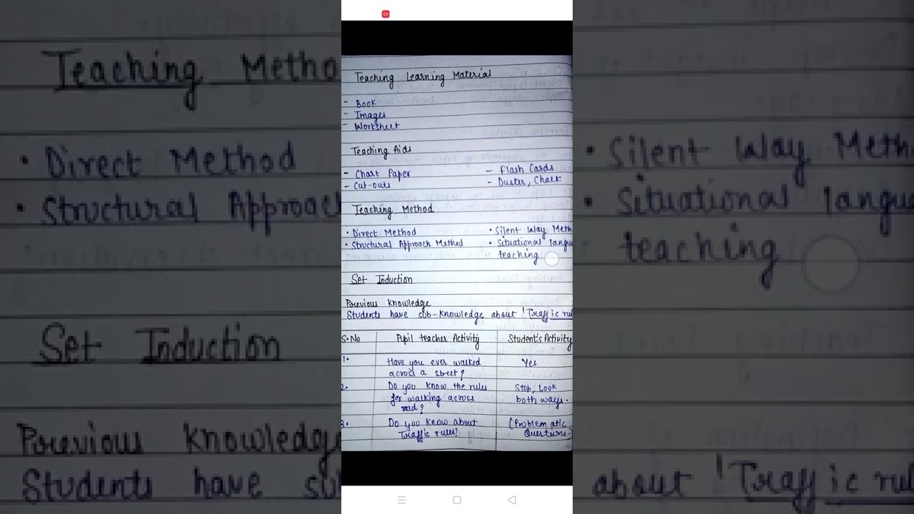 Lesson plan of traffic rules(English )