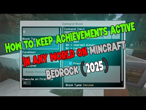 How to keep achievements active after cheats Minecraft Bedrock (2025)