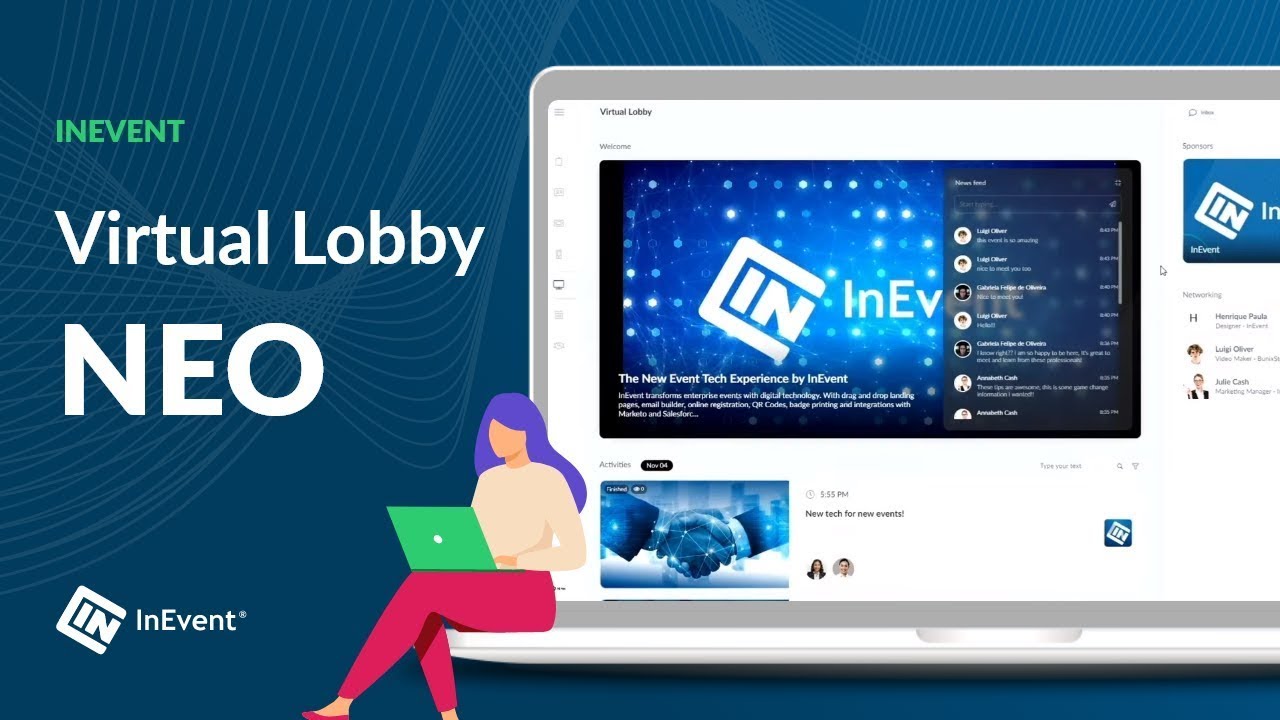 Meet NEO, our new Virtual Lobby interface. – InEvent Blog