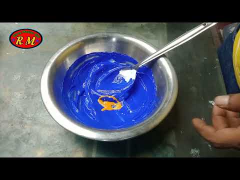 how to make blue colour mixing | colour mixing video | how to make dark blue colour mixing