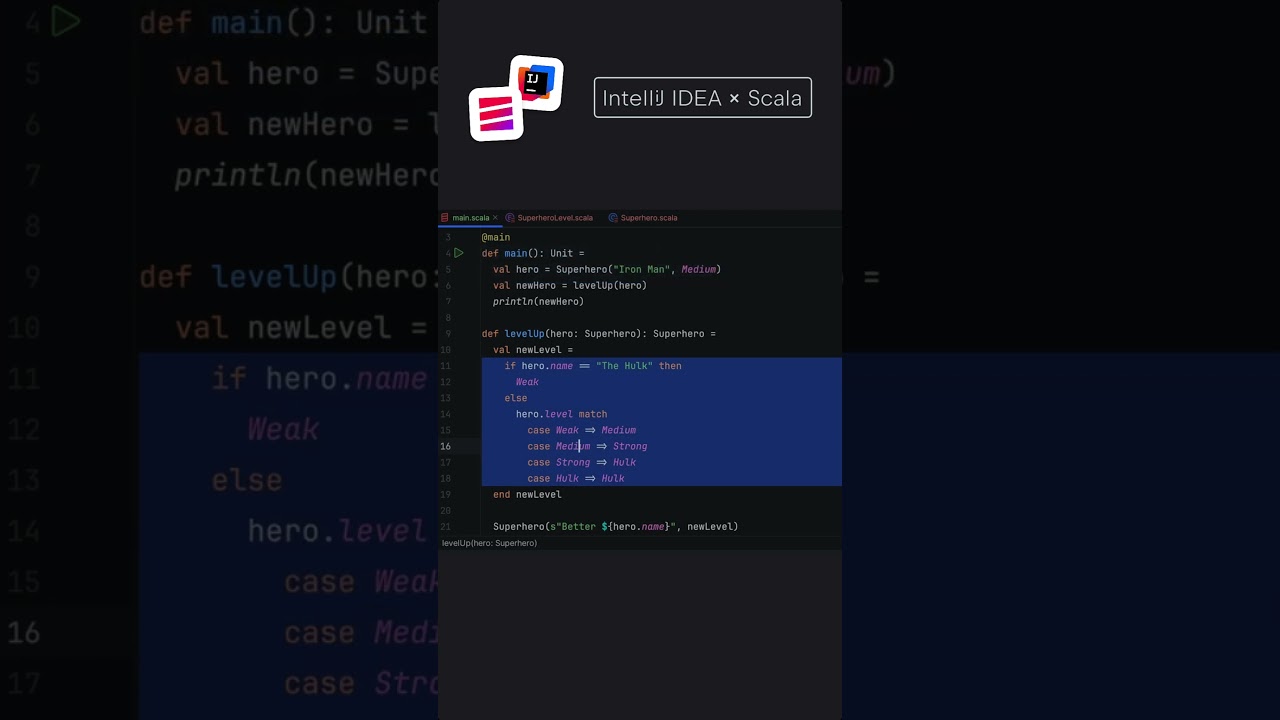 IntelliJ IDEA x Scala: How to auto-indent lines