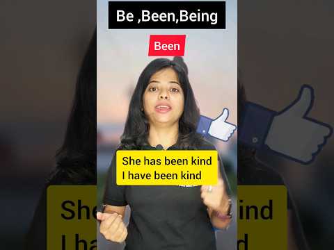 How to use Be,Been,Being🤔What's the difference #shorts #English