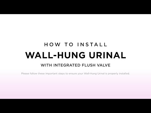 How to Install Wall-Hung Urinal with Integrated Flush Valve