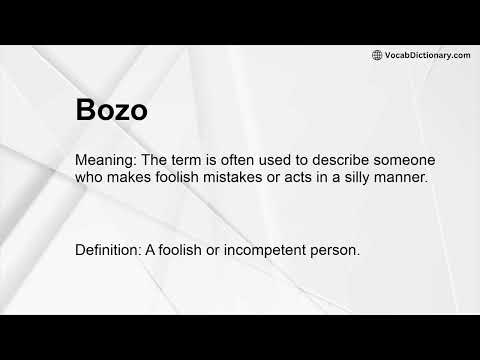 Bozo Meaning