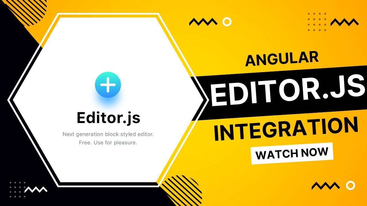 Angular EditorJS integration