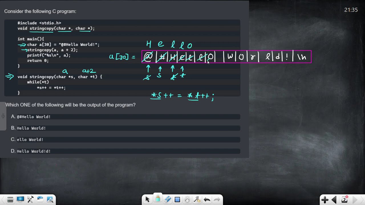 GATE CS 2025 C Programming question
