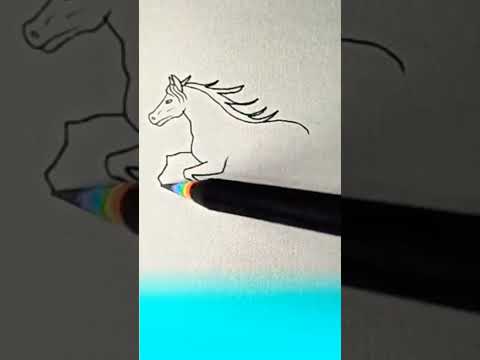 Dessin de cheval très facile