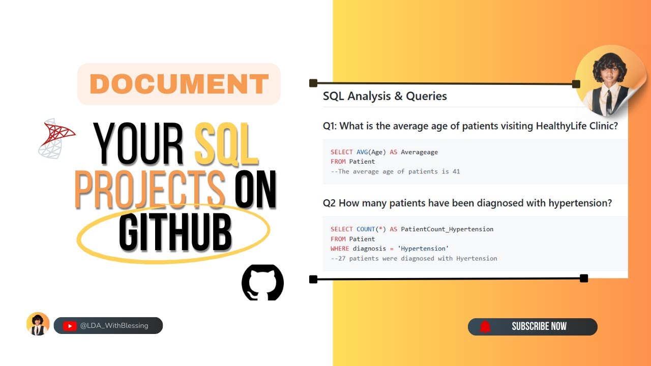 How to Document a SQL Project on GitHub (Beginner Guide)