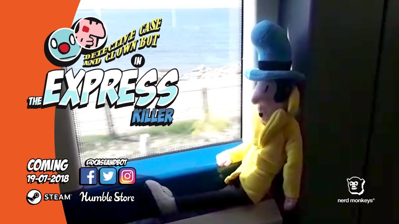 Detective Case and Clown Bot in: The Express Killer Trailer PC