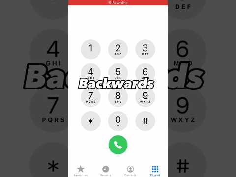 Dialling “26” Letters Alphabet Backwards (World Record Again!) | IPhoneDialSongs #shorts