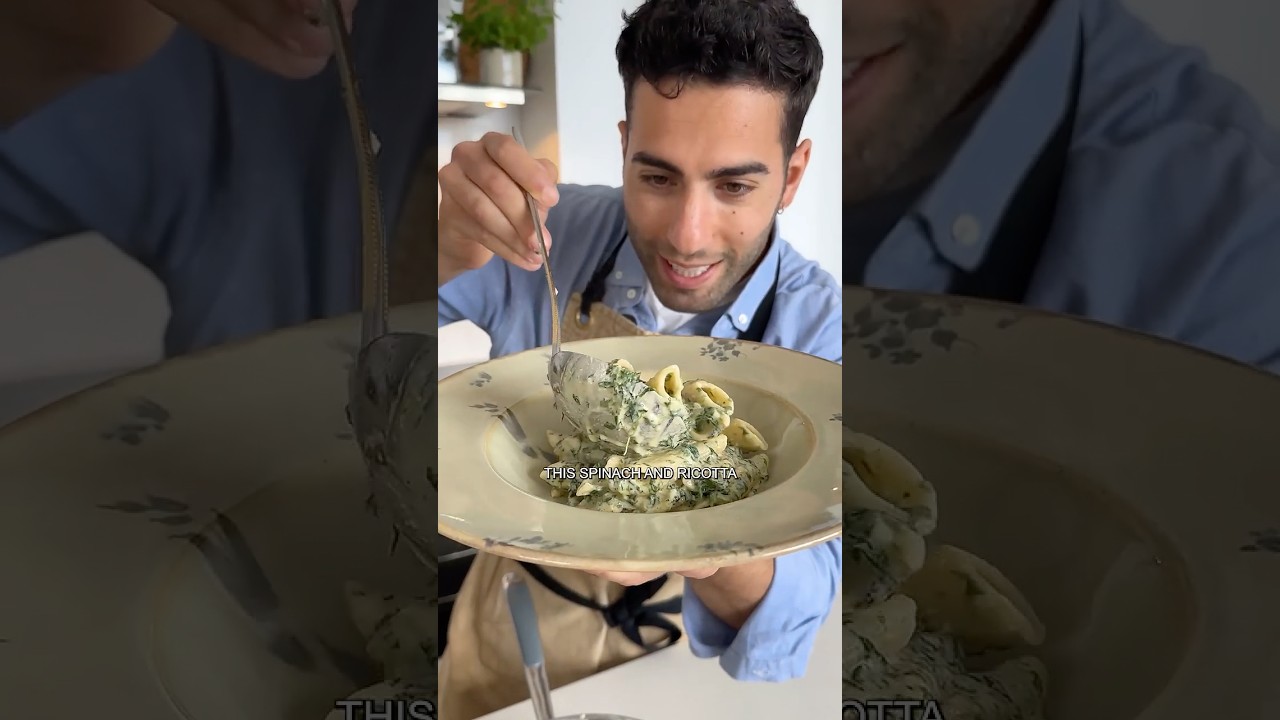 Pasta con Ricotta e Spinaci - Spinach and Ricotta Pasta
