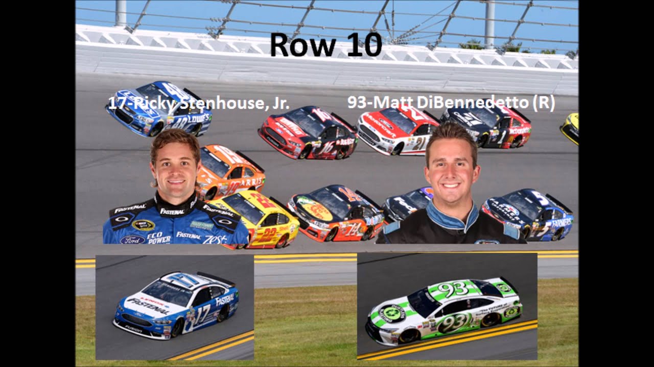 2016 Daytona 500 Official Starting Lineup