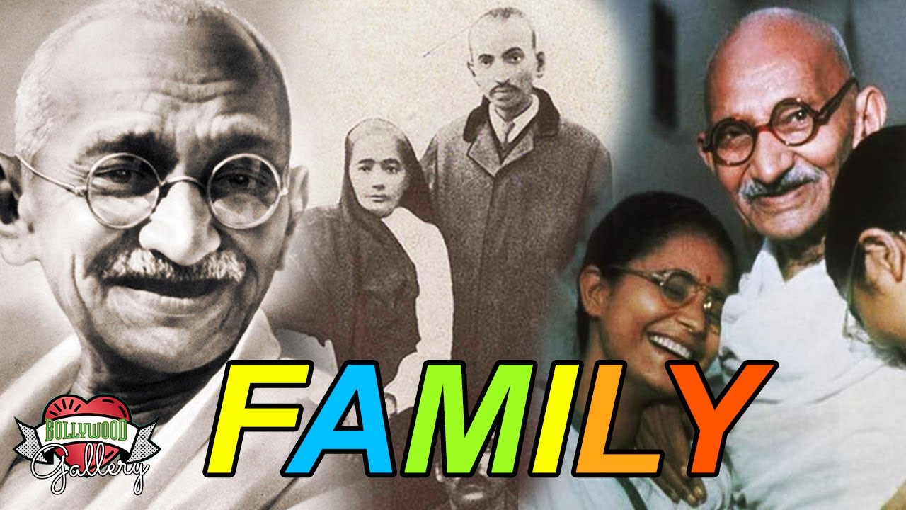 Mahatma Gandhi Family With Parents, Wife, Sons, Daughter, Brother and Sister