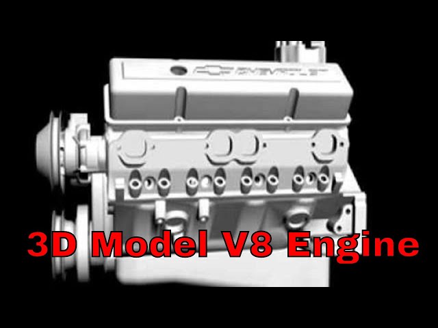 V8 Engine 3D Model - FlatPyramid