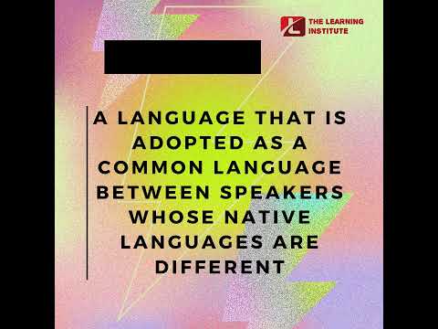 lingua franca meaning
