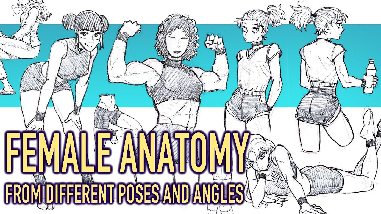 Drawing Female Anatomy from Different Angles and Poses (Draw with Me!)