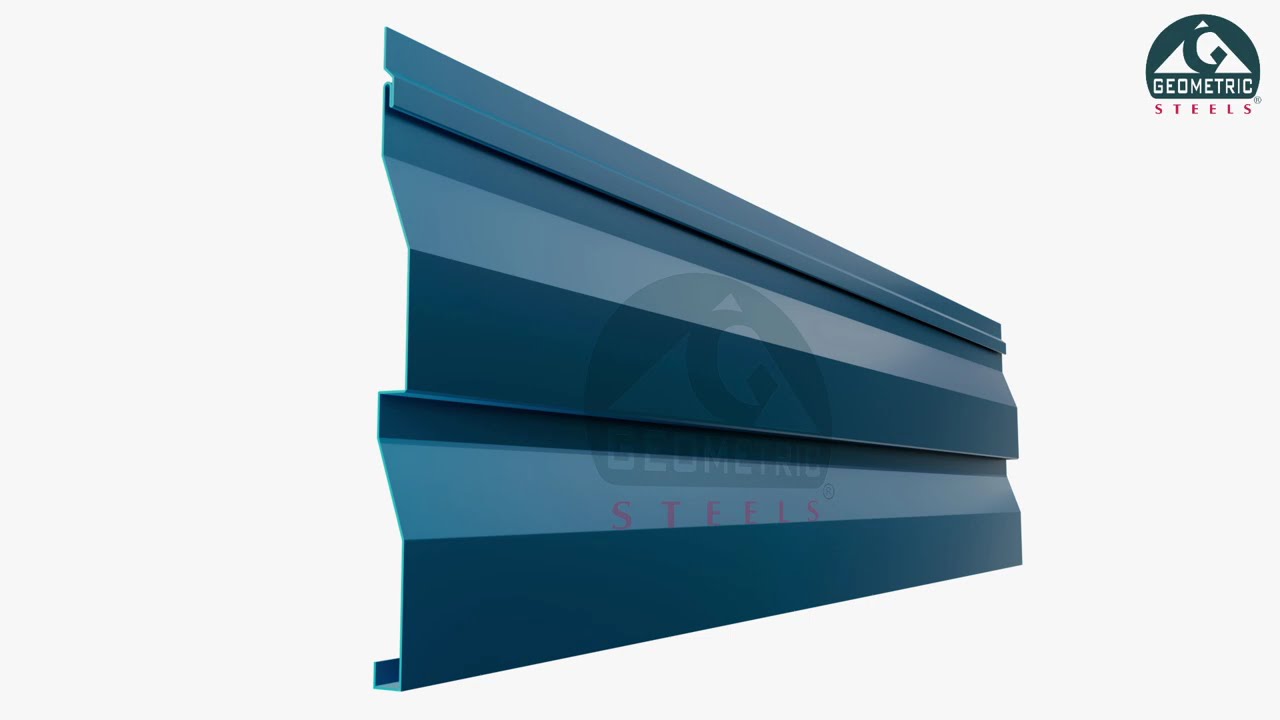 Horizontal Metal Cladding from Geometric Steels | Interlocking System, Screw-Free Front Look