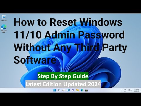 How do I reset my administrator password on Windows 11 & 10 !! If I forgot the Admin password?