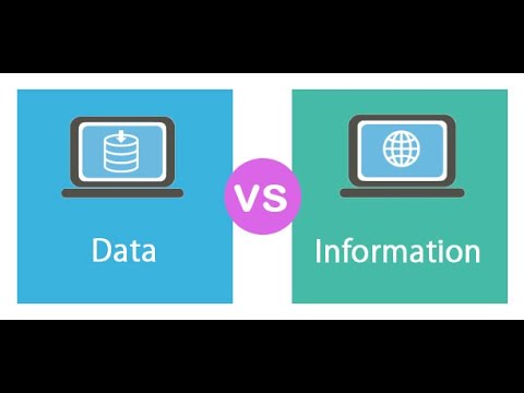 Difference between data and information