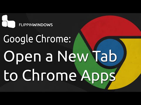 Open New Tabs to Chrome Apps