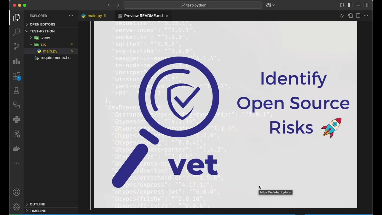 vet Code Analysis Dependency Usage Demo