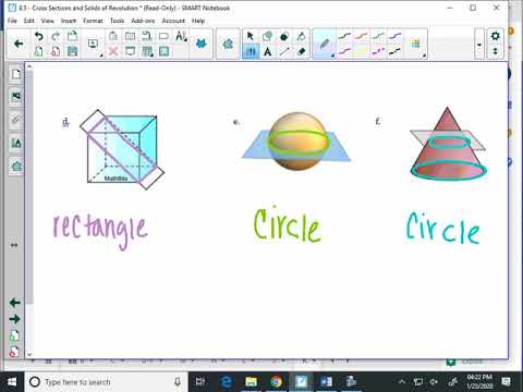 Cross Sections and Solids of Revolution – Easy Peasy All-in-One High School