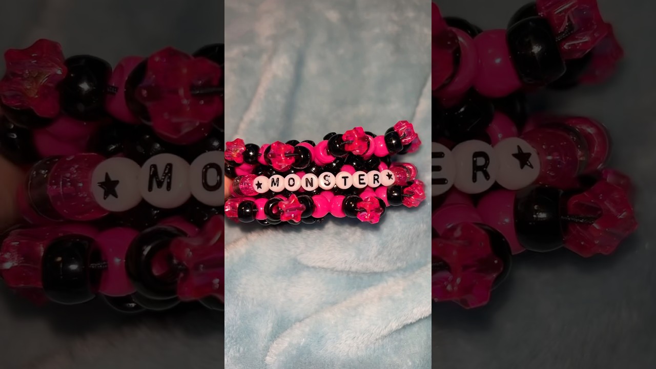 Rotator Cuff! On my Etsy now! Customizable 🩷 | #etsy #kandi #kandikid #rave #plur #fyp #viral |