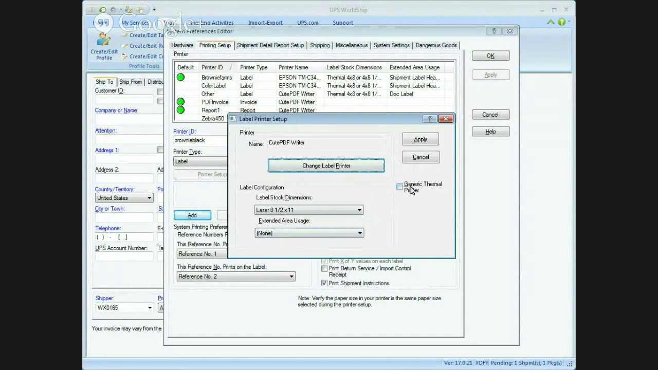WorldShip 2014 non-integrated setup