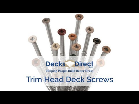 Trim Head Deck Screws