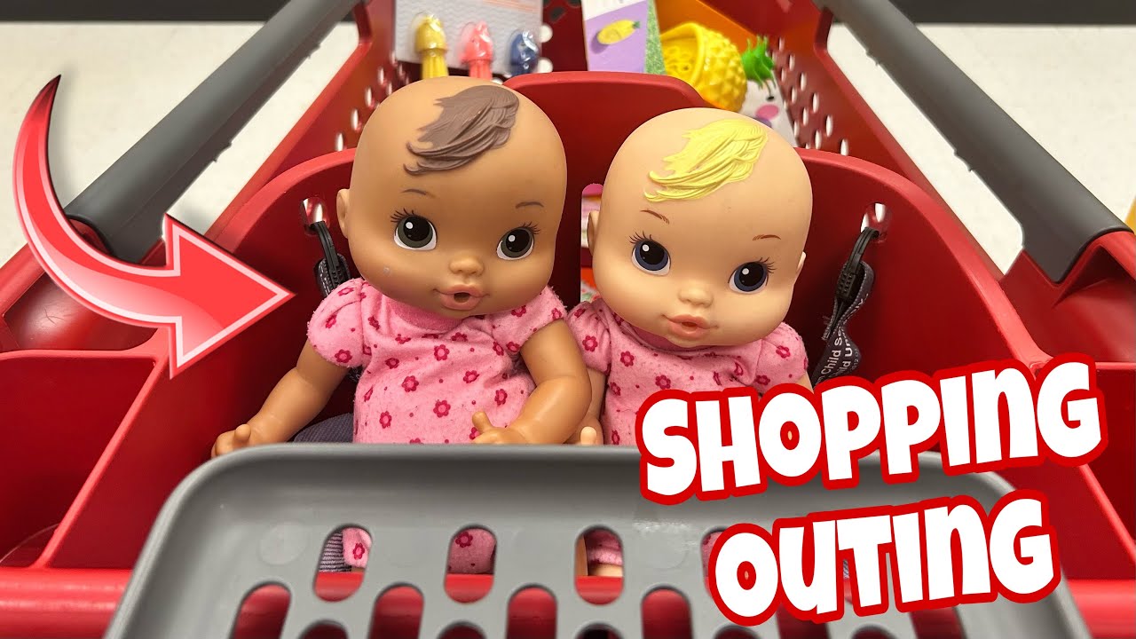 BABY ALIVE newborn girls Afternoon routine ☀️ shopping at Target 🛒 