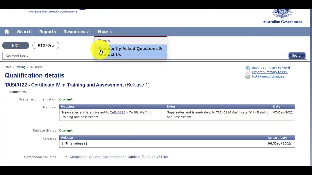 Intro to Training.gov.au