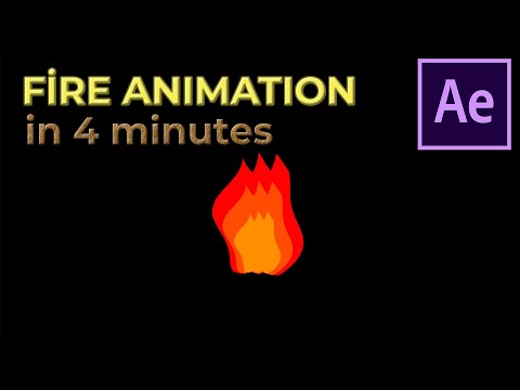 Easy Cartoon Fire Animation || NO PLUGINS || Adobe After Effects Tutorials