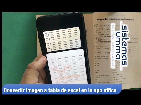 Convertir imagen a tablas de excel en la app de Office – Sistemasumma.com