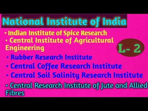 List -02 Institutes of National Importance