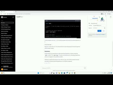 how to take natural log in python