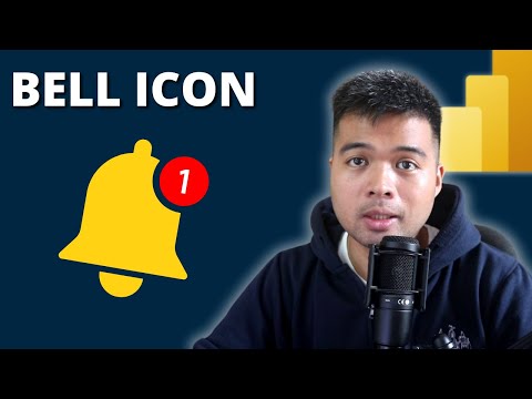 ADD BELL ICON to your Power BI Reports THE EASY WAY // Beginners Guide to Power BI