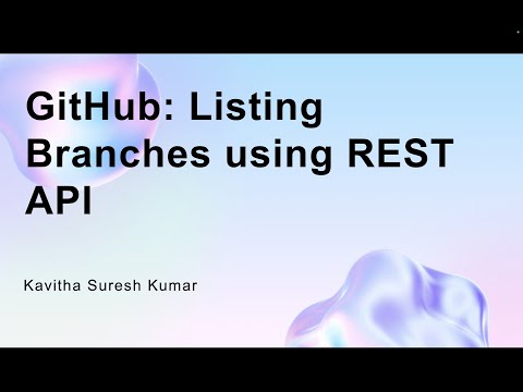 GitHub: Listing Branches using REST API