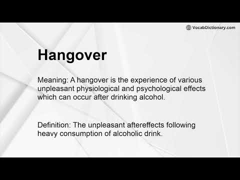 Hangover Meaning