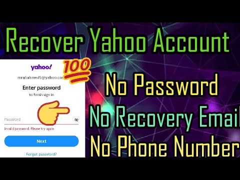 Yahoo mail old account recovery new trick 2021 | Recover your Yahoo account without any Verification