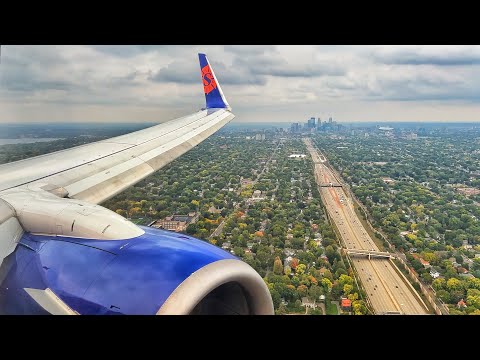 Sun Country Airlines B737-82R [N845SY] Landing at Minneapolis/ St. Paul Intl’ Airport